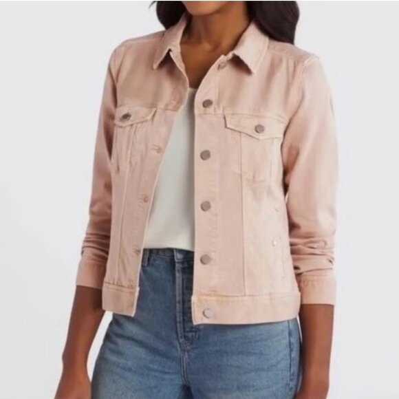 Liverpool | Jackets & Coats | Liverpool Light Pink Jean Jacket | Poshmark